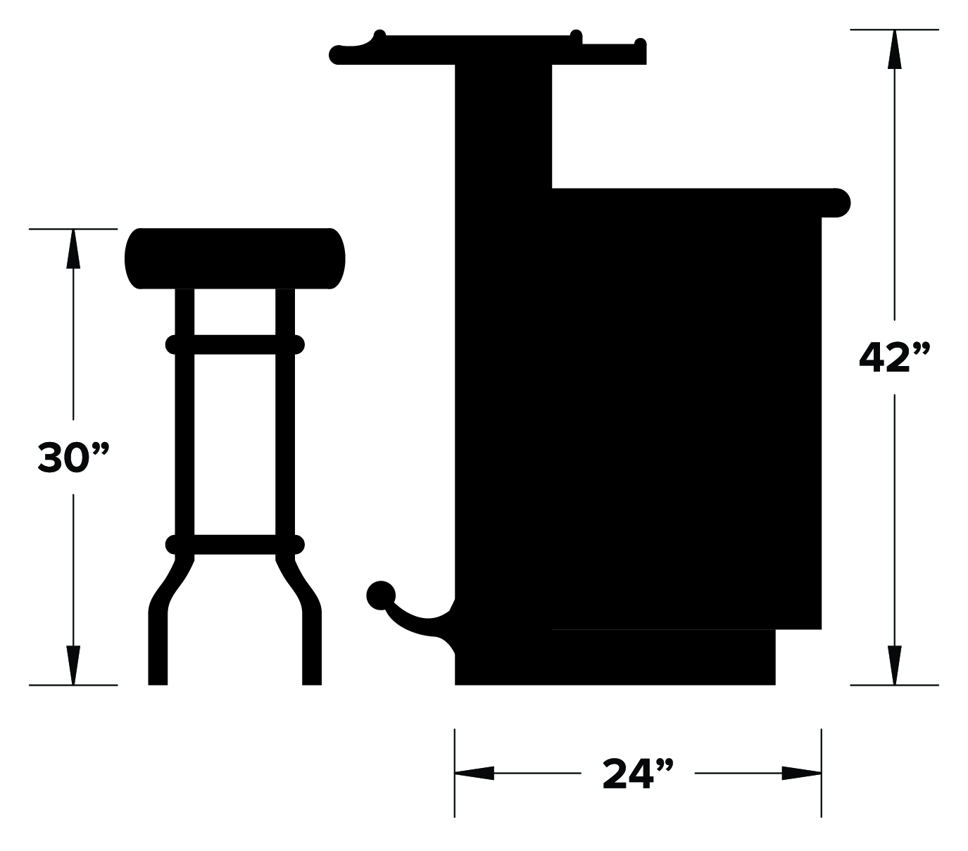 Bar dimensions store